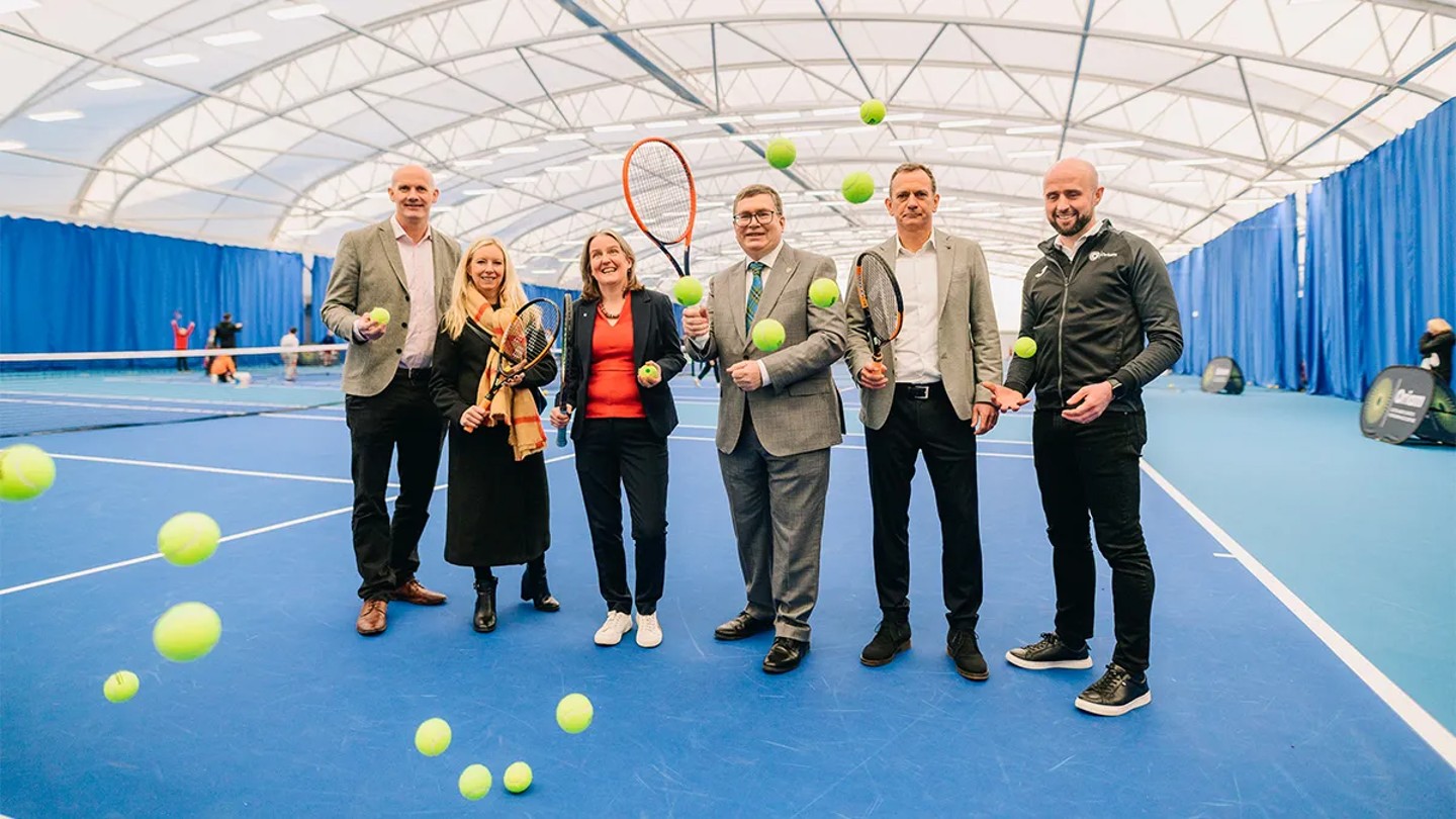 Clark Contracts completes new indoor tennis centre in Scotland
