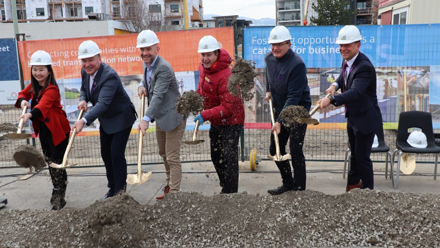 Construction begins on Bertram Multi-Use Overpass in Kelowna