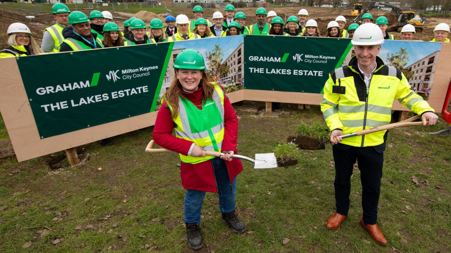 GRAHAM breaks ground on regeneration project in Bletchley